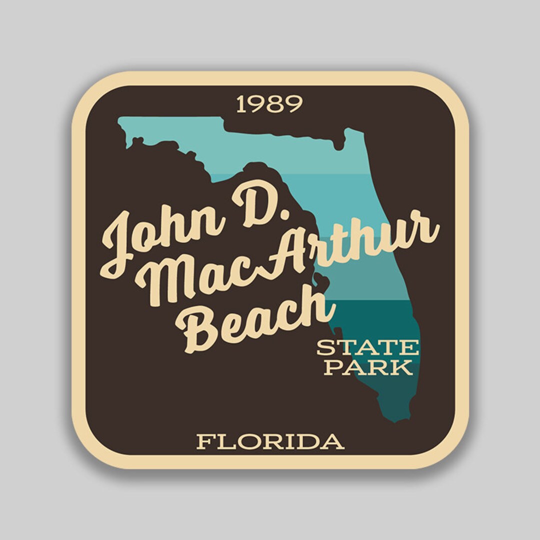 John D Macarthur Beach State Park Florida Decal Sticker | 4-inches ...