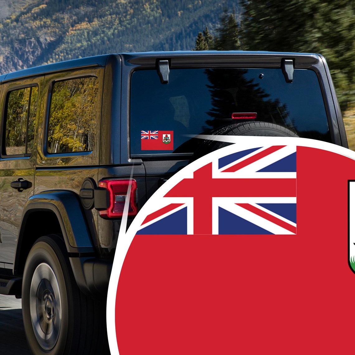 Bermuda Flag Decal Stickers Official Flag of Bermuda - Etsy