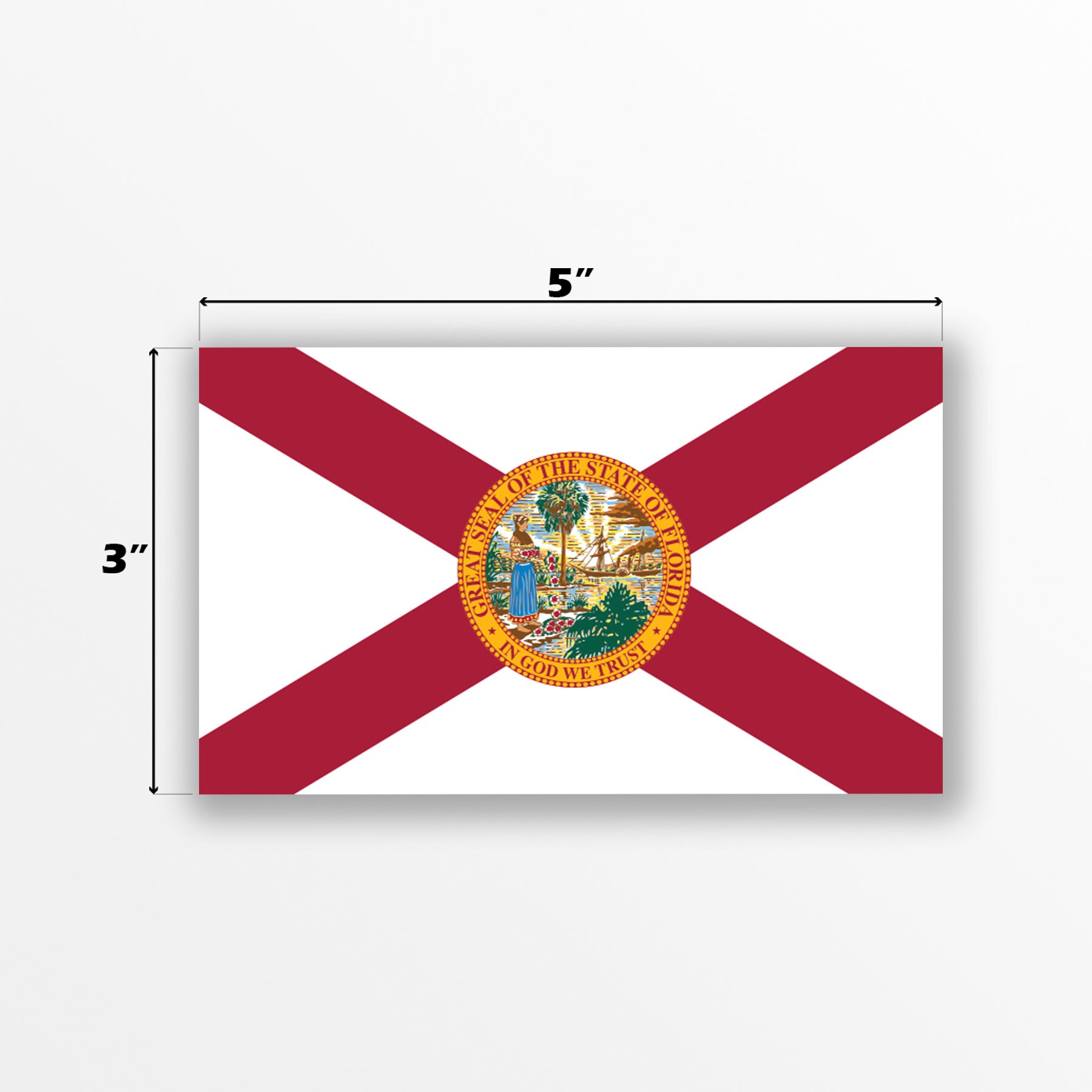 Florida State Flag Decal Sticker Florida Sticker 5-inches - Etsy