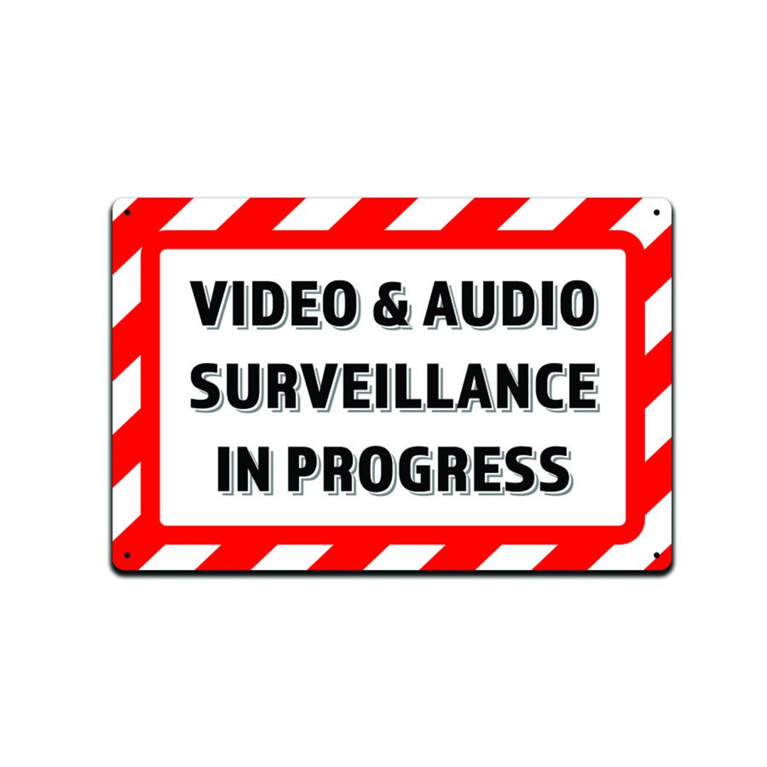 Aluminum Wall Sign 8x12 Safety Metal Sign Warning - Video & Audio ...
