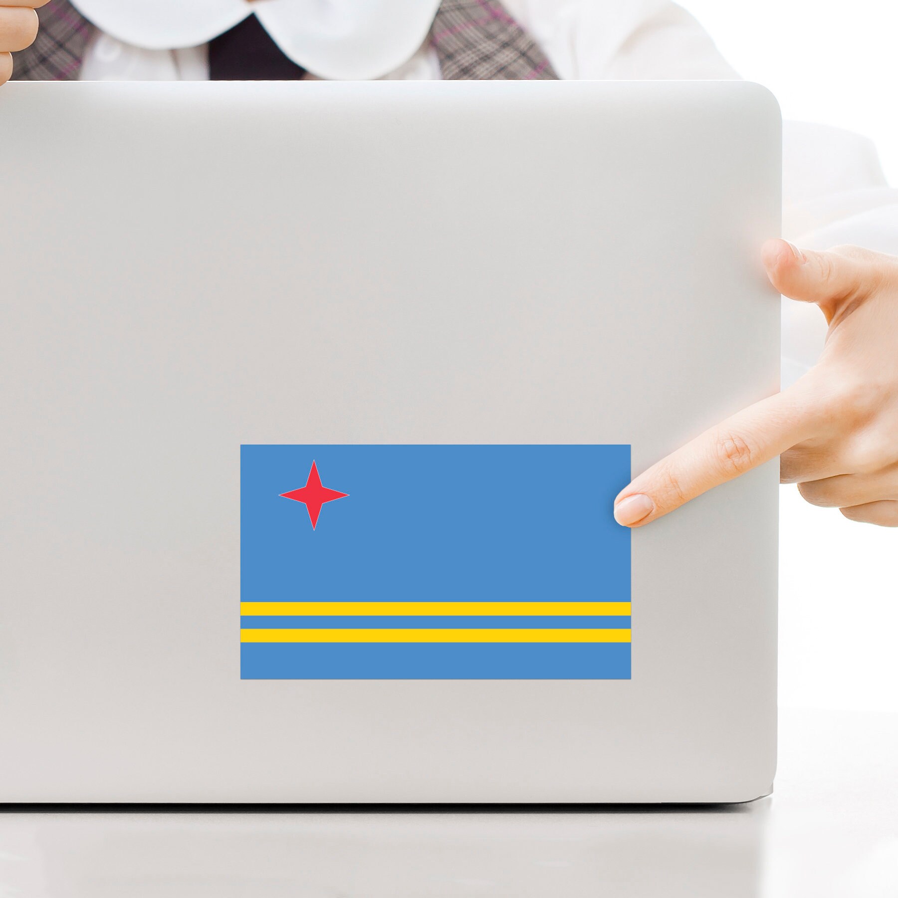 Aruba Flag Decal Stickers Official Flag of Aruba Stickers | Etsy