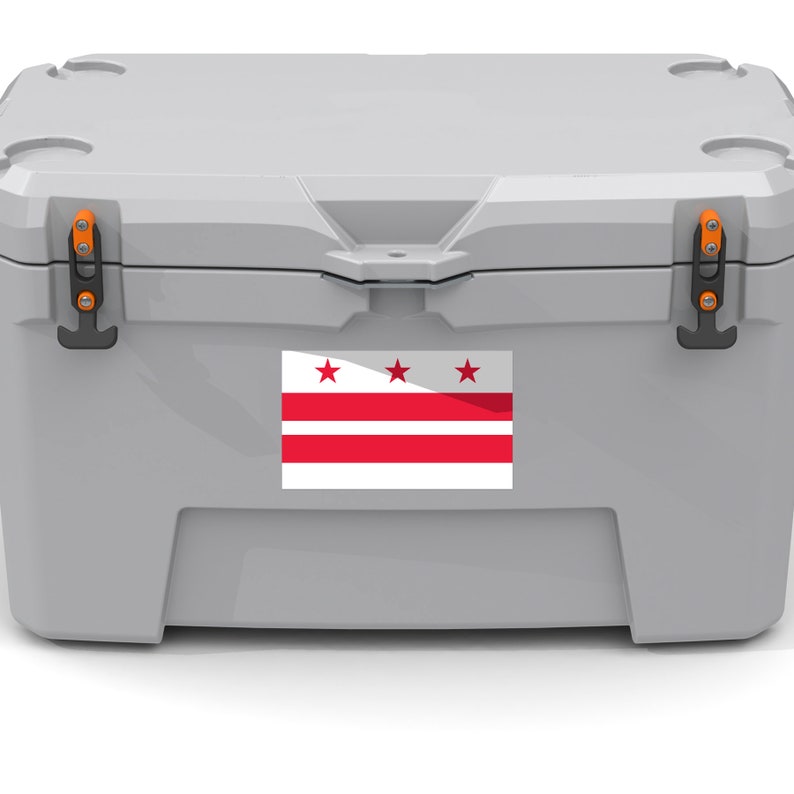 Washington DC City Flag Decal Sticker 5-inches by 3-inches | Etsy