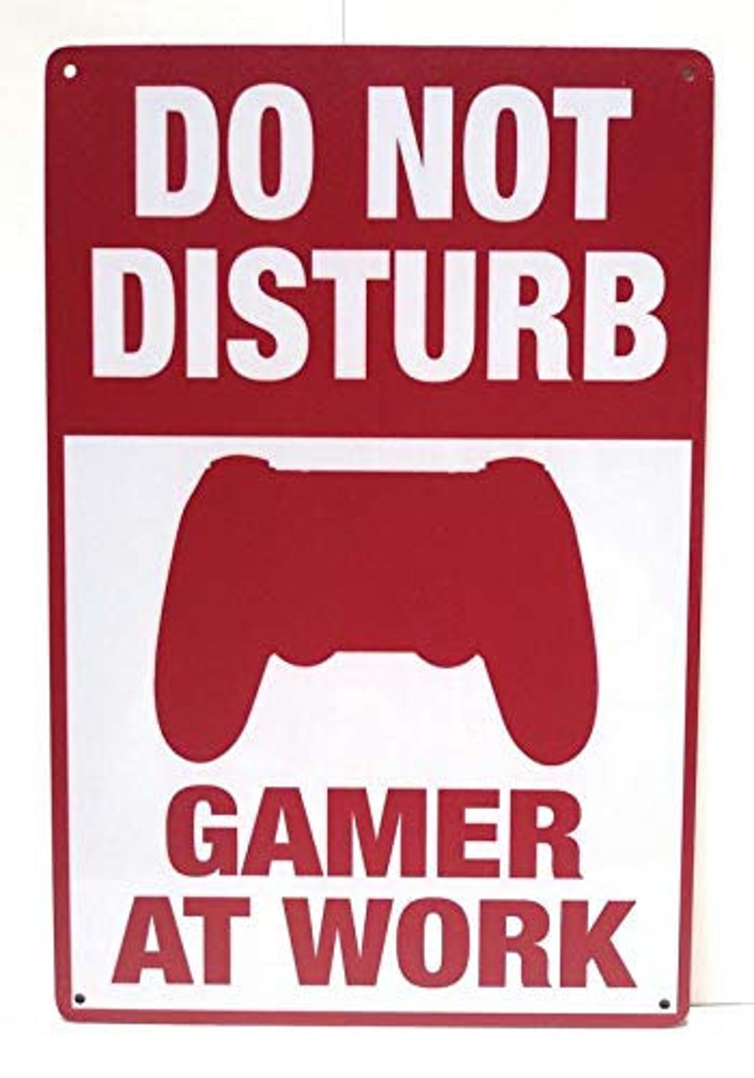 Do Not Disturb. Gamer at Work Sign, Man Cave Gamer Sign 8 Inch by 12 ...