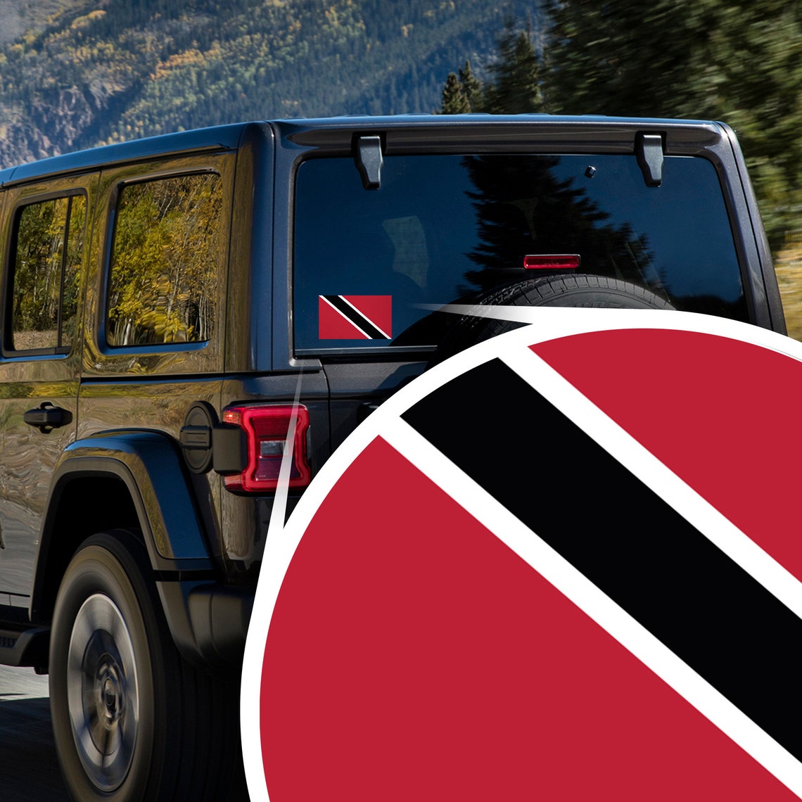 Trinidad Flag Decal Sticker 5-inches by 3-inches Premium - Etsy