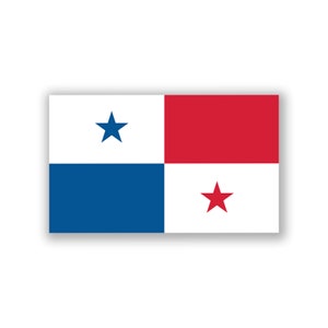 Panama Flag Decal Sticker | 5-inches by 3-inches | Premium Quality ...