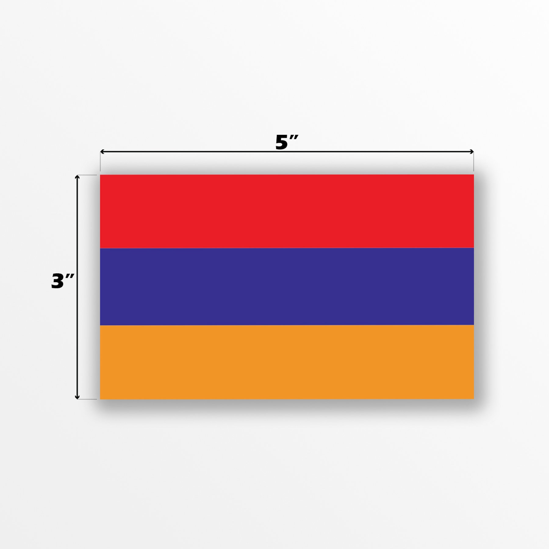 Armenia Flag Decal Sticker 5-inches by 3-inches Premium - Etsy