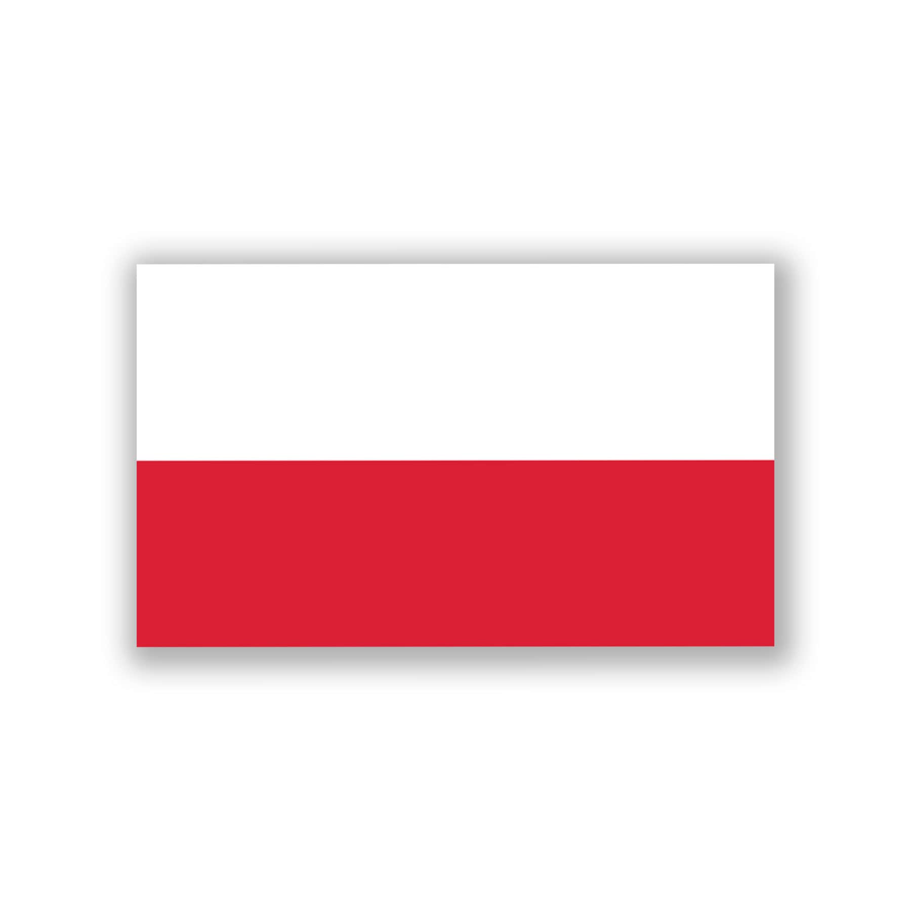 Poland Flag Decal Sticker 5-inches by 3-inches Premium - Etsy