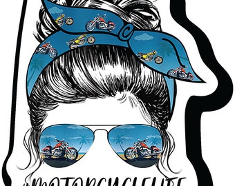 Lady Rider Decal - Etsy