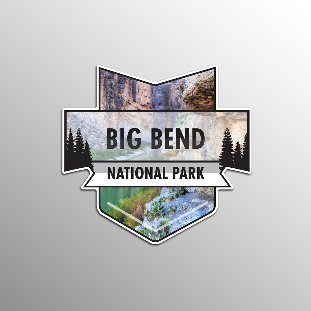 2 Pack Big Bend National Park Decal Sticker | 4.7-inches by 4.4-inches ...