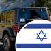 Israel Flag Decal Sticker Official Flag of Israel Stickers 5-inches by ...