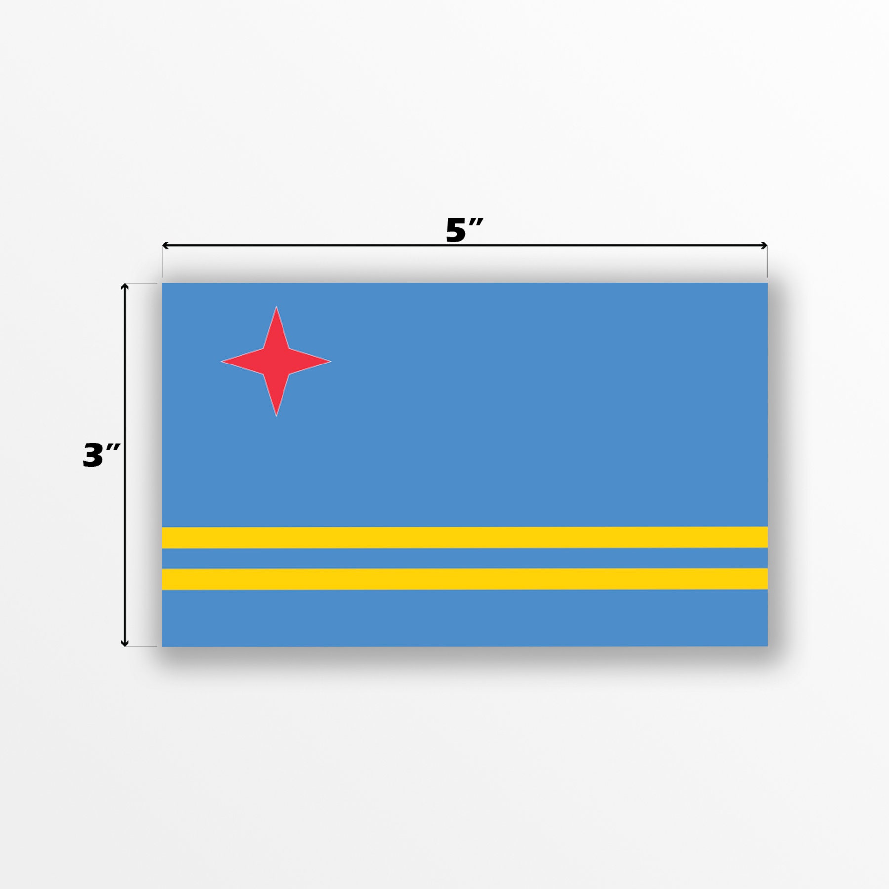 Aruba Flag Decal Stickers Official Flag of Aruba Stickers | Etsy