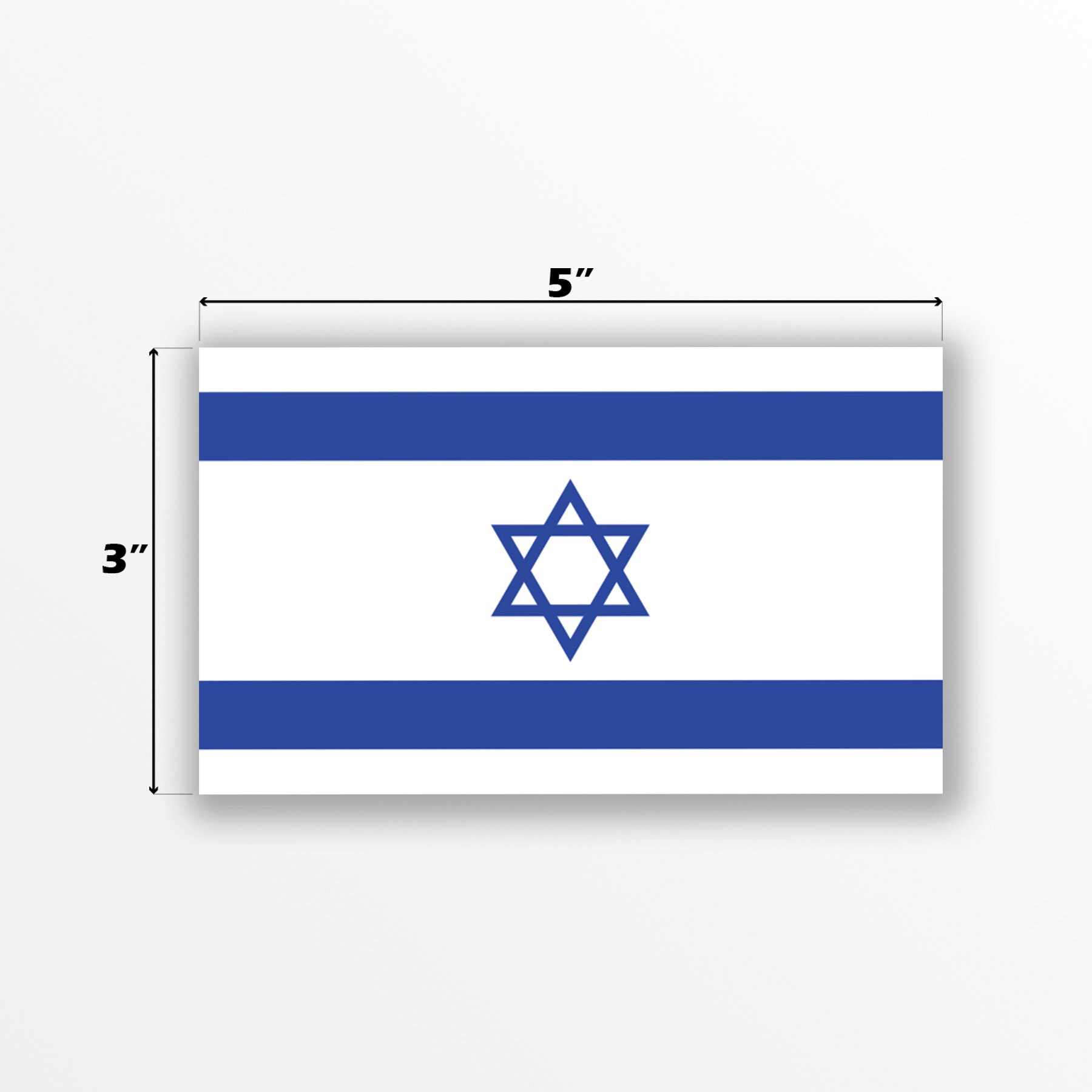 Israel Flag Decal Sticker | Official Flag of Israel Stickers | 5-inches ...