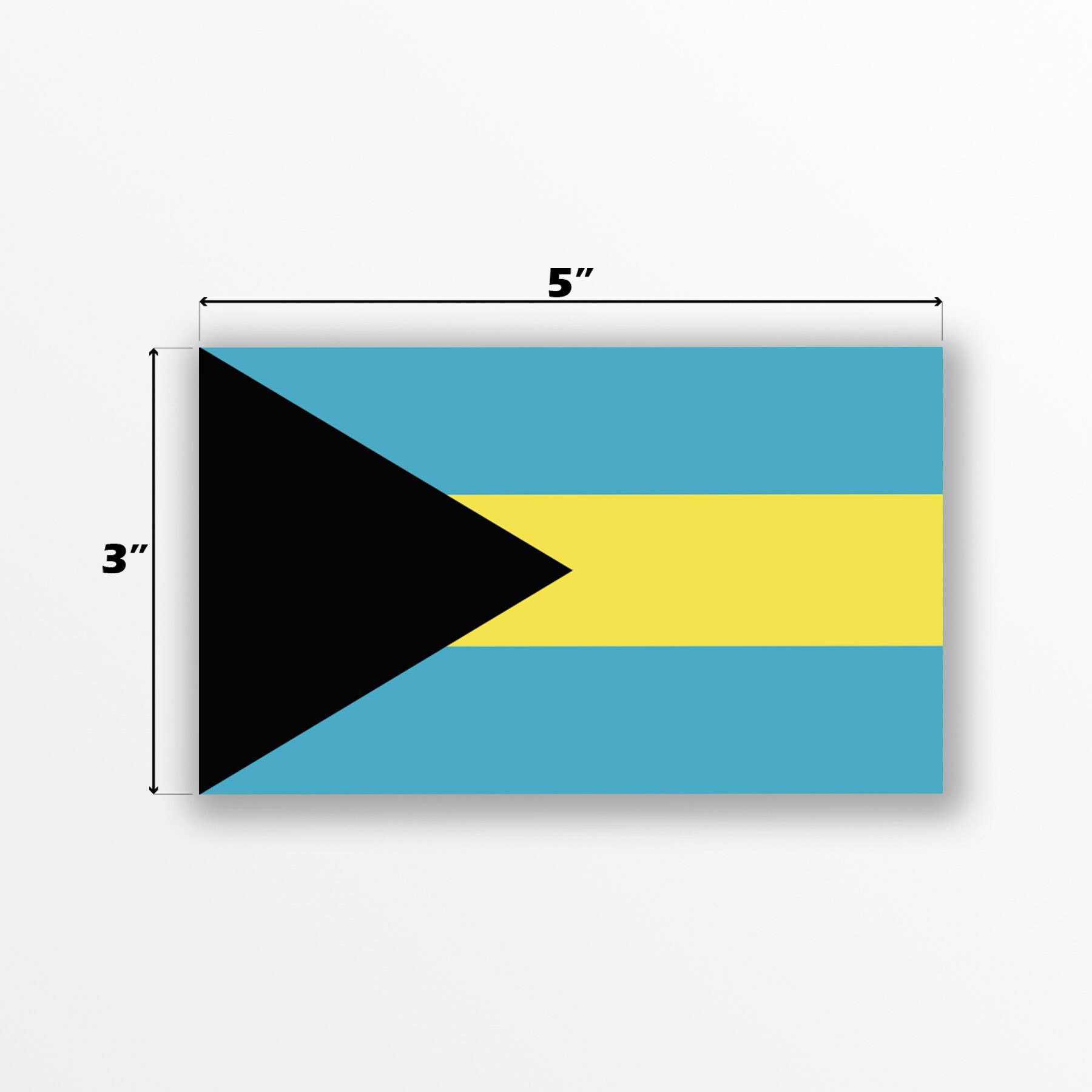 Bahamas Flag Decal Sticker 5-inches by 3-inches Premium | Etsy