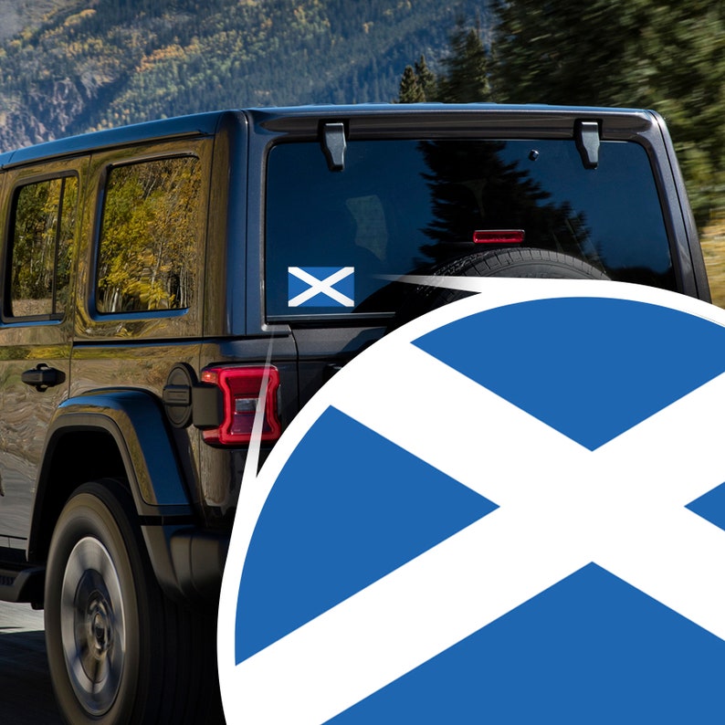 Scotland Flag Decal Sticker 5-inches by 3-inches Premium - Etsy