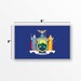 New York State Flag Decal Sticker 5-inches by 3-inches Premium Quality ...