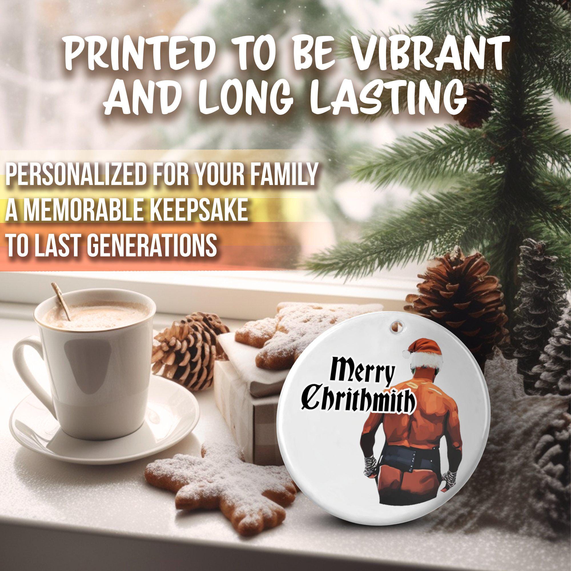 Funny Mike Tyson "merry Chrithmith" Ceramic Ornament - Gag Gift - Etsy
