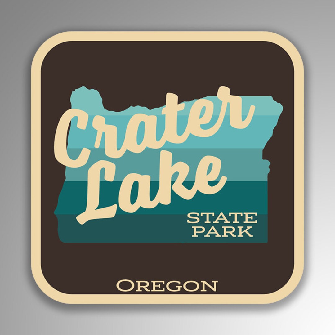 Crater Lake State Park Decal Sticker | 4-inches | Premium Quality Vinyl ...