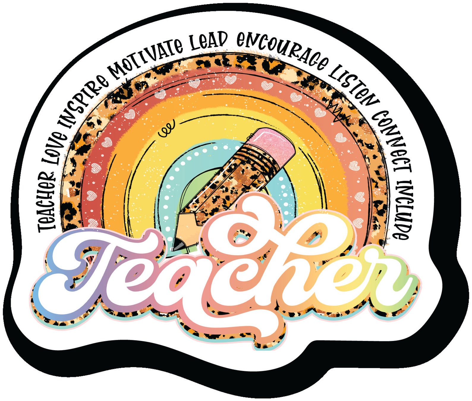 Teacher Stickers 4.5 Inch Aesthetic Teachers Day Vinyl - Etsy