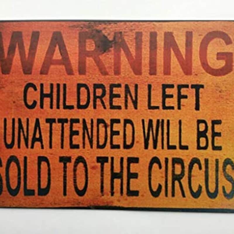 Vintage Warning Sign - Etsy