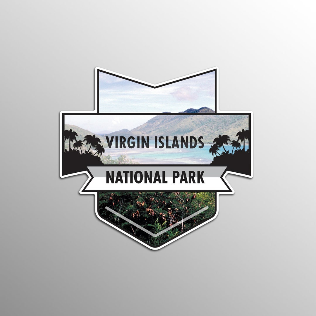 2 Pack Virgin Islands National Park Decal Sticker | 4.7-inches by 4.4 ...