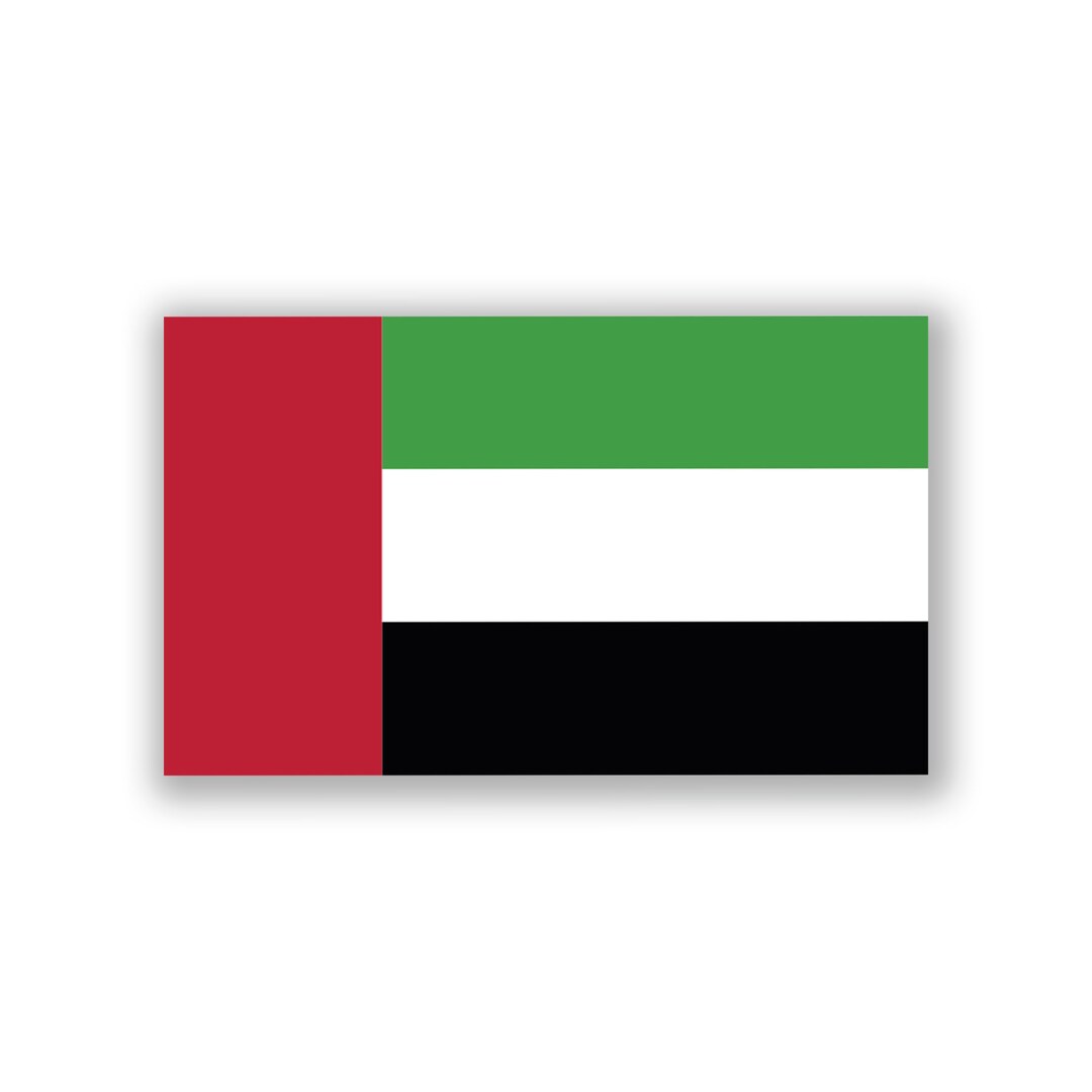 United Arab Emirates Flag Decal Sticker | 5-inches by 3-inches ...