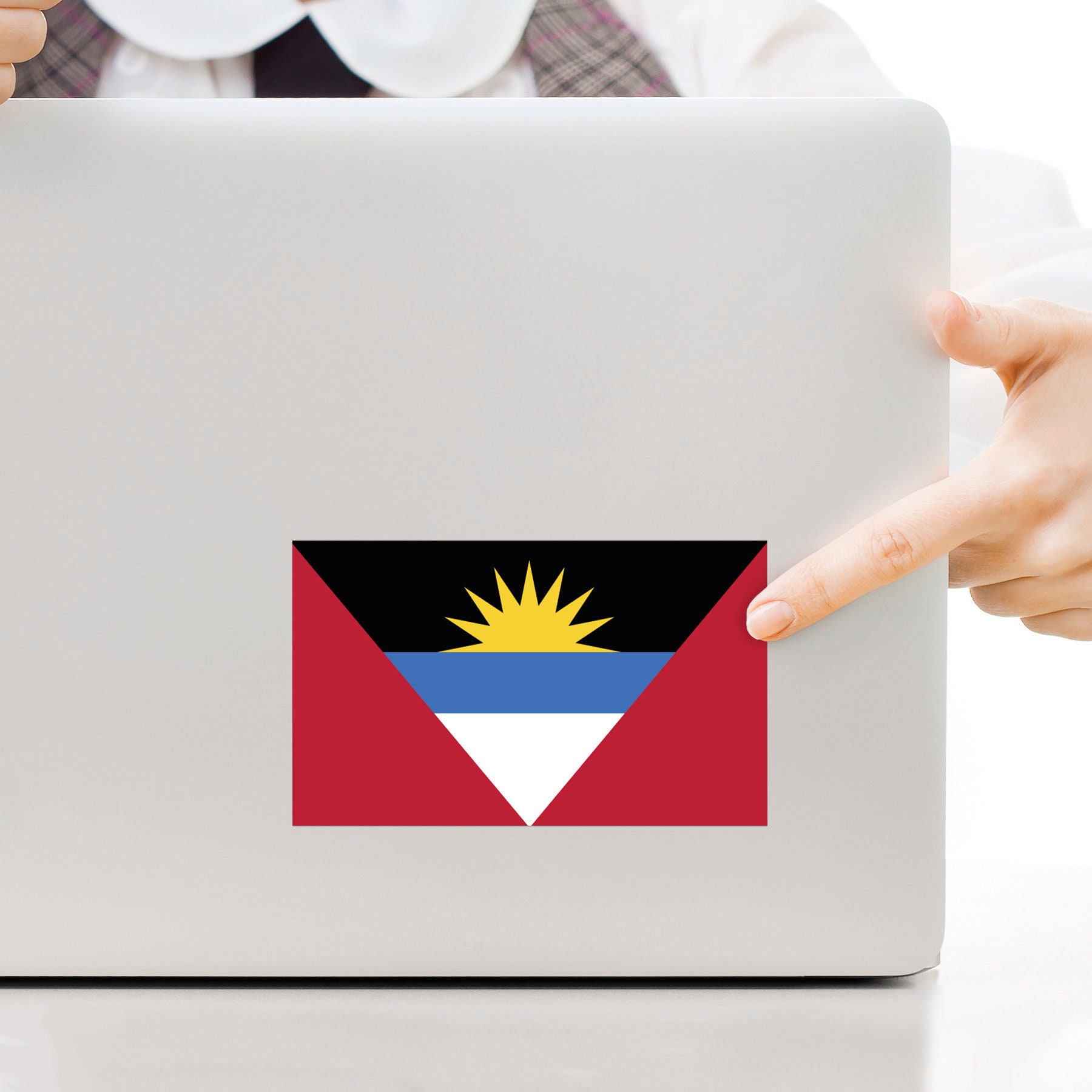 Antigua Flag Decal Sticker | Official Flag of Antigua Stickers | 5 ...
