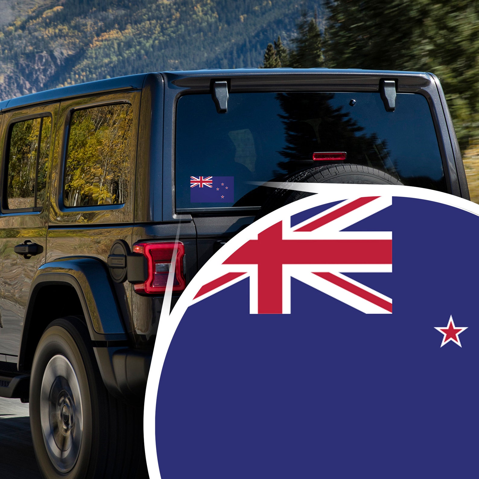 New Zealand Flag Decal Sticker 5-inches by 3-inches - Etsy UK