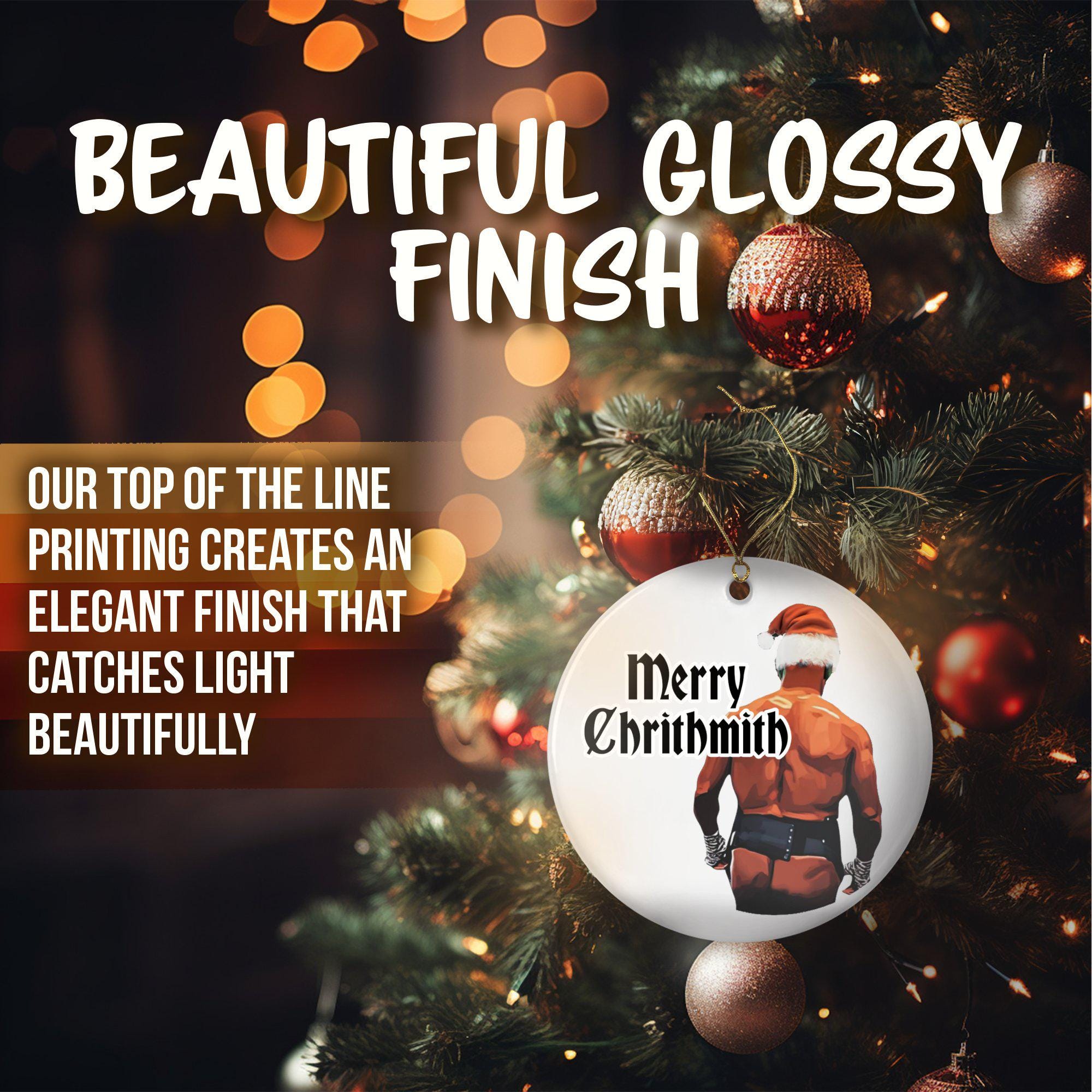 Funny Mike Tyson "merry Chrithmith" Ceramic Ornament - Gag Gift - Etsy