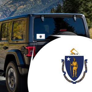 Massachusetts State Flag Decal Stickers | Official Flag of ...