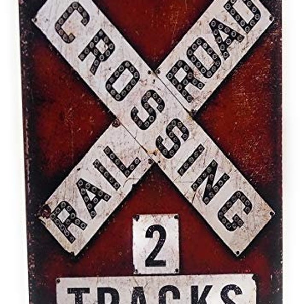 Metal Railroad Crossing Sign - Etsy