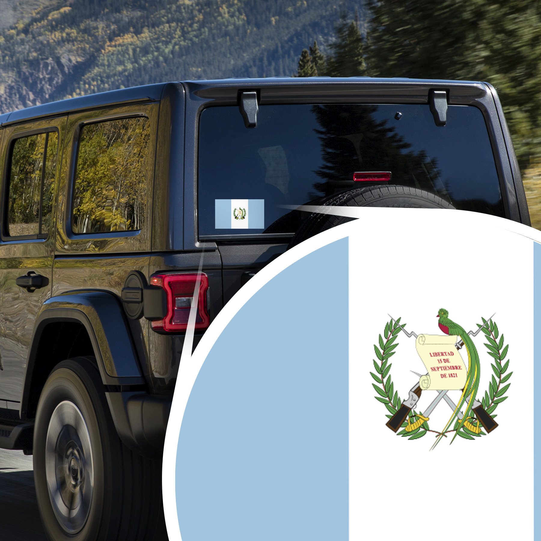Guatemala Flag Decal Sticker 5-inches by 3-inches Premium - Etsy