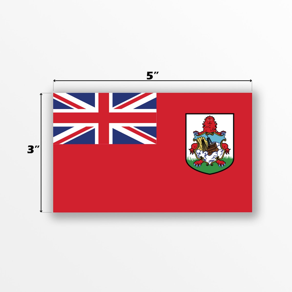 Bermuda Flag Decal Stickers Official Flag of Bermuda - Etsy