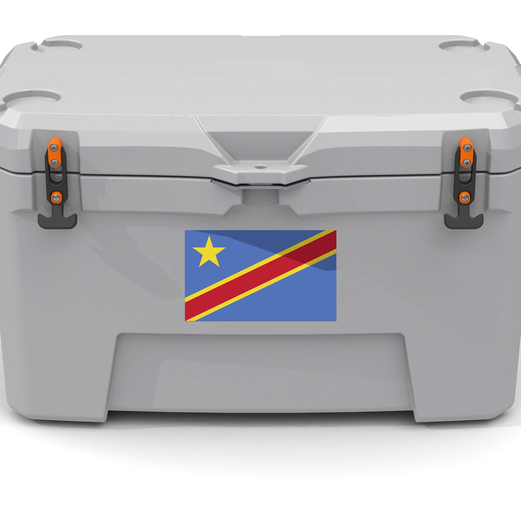 Democratic Republic of Congo Flag Decal Sticker 5-inches by | Etsy