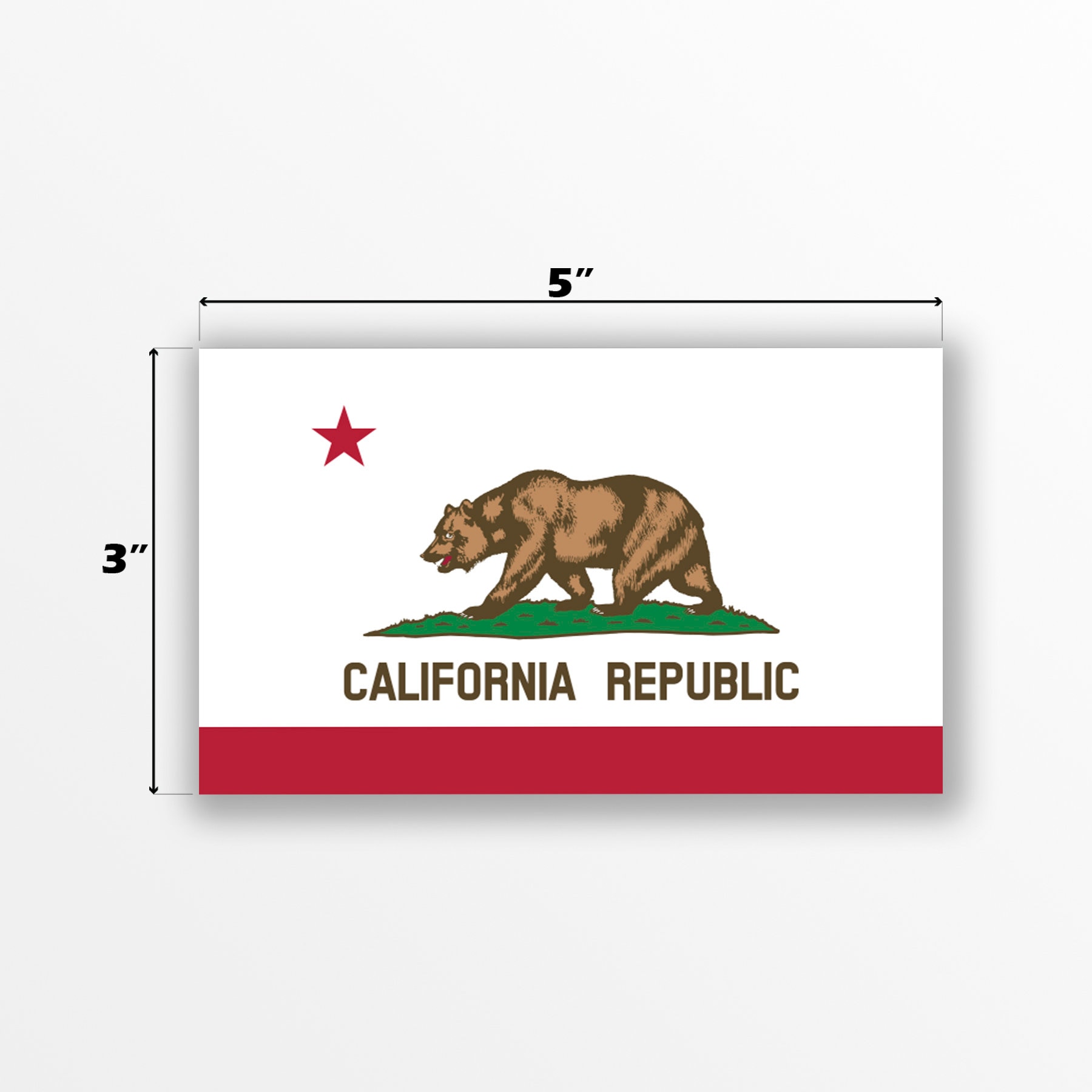 California State Flag Decal Sticker 5-Inches by 3-Inches | Etsy