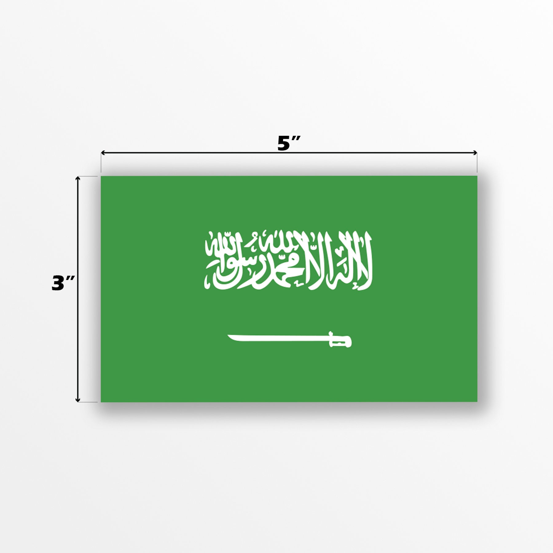 Saudi Arabia Flag Decal Sticker 5-inches by 3-inches - Etsy