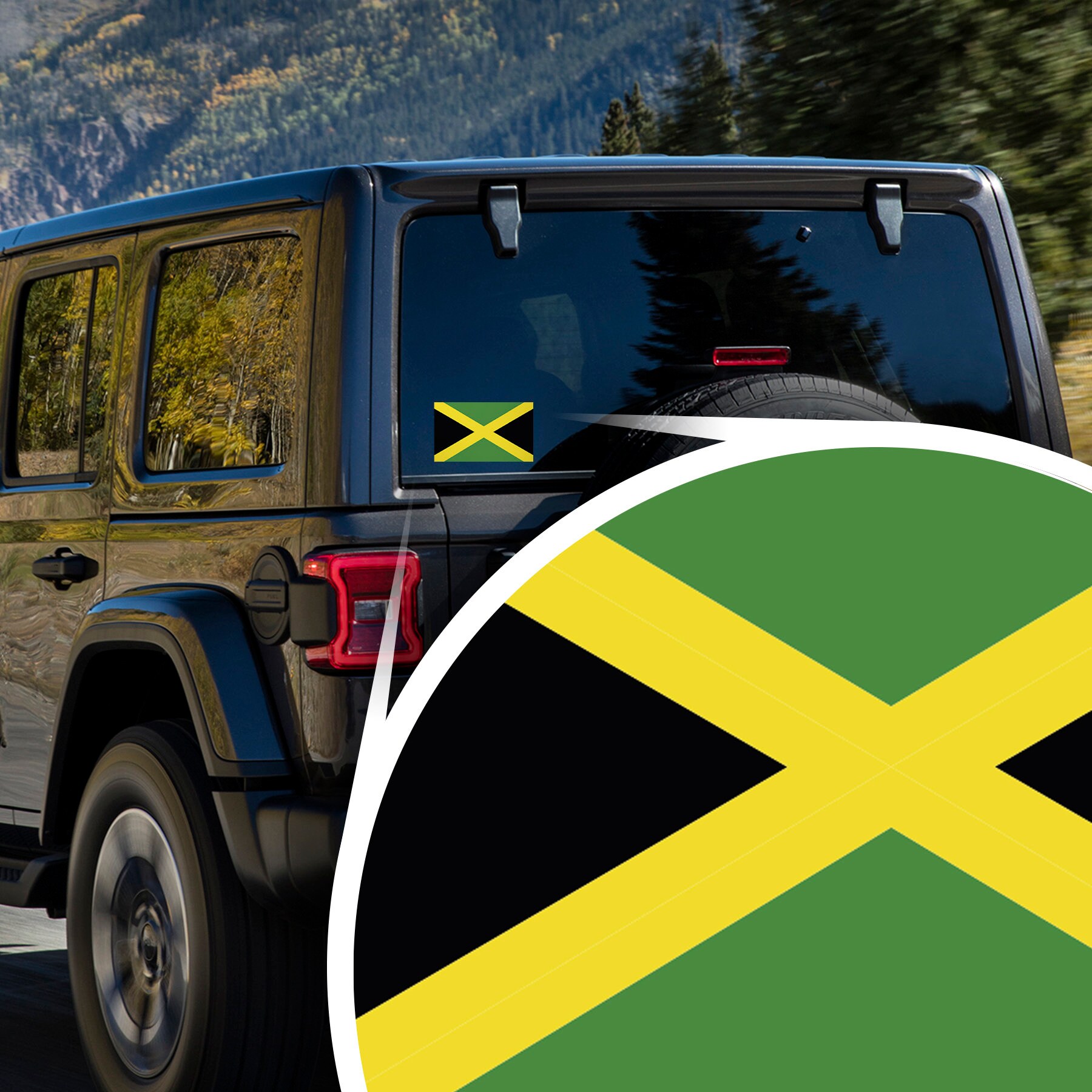 Jamaica Flag Decal Sticker 5-inches by 3-inches Premium - Etsy
