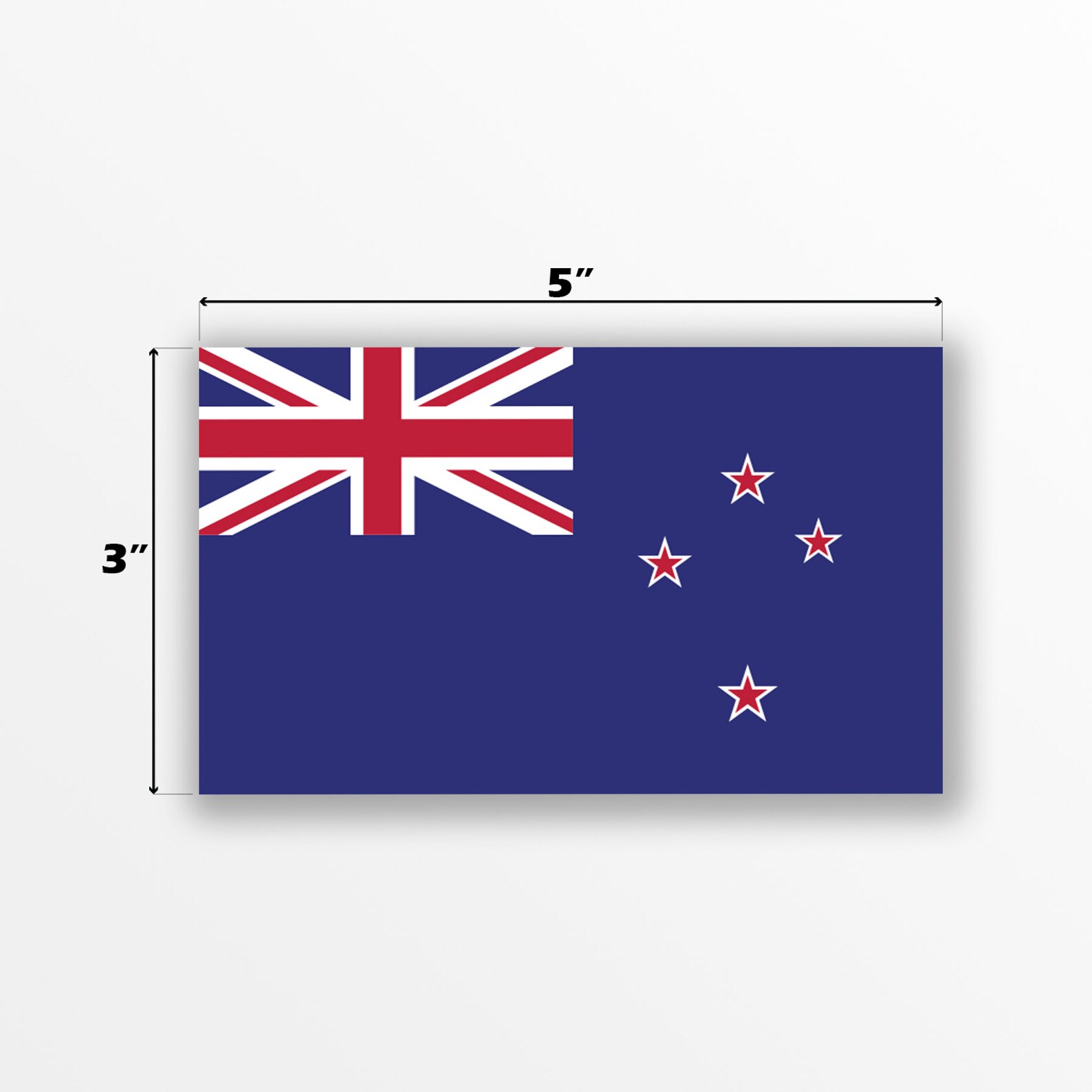New Zealand Flag Decal Sticker 5-inches by 3-inches - Etsy UK
