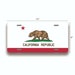 California Republic Bear License Plate Tag Novelty Front Aluminum 6 ...
