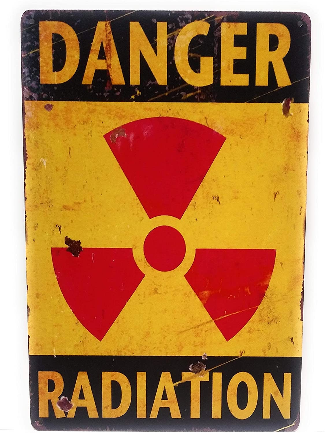 Danger Radiation Tin Sign, Retro Warning Decor (8x12-in) - Etsy