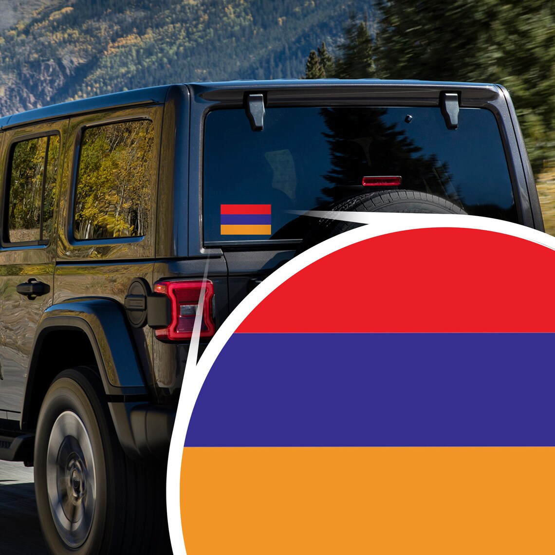 Armenia Flag Decal Sticker 5-inches by 3-inches Premium | Etsy