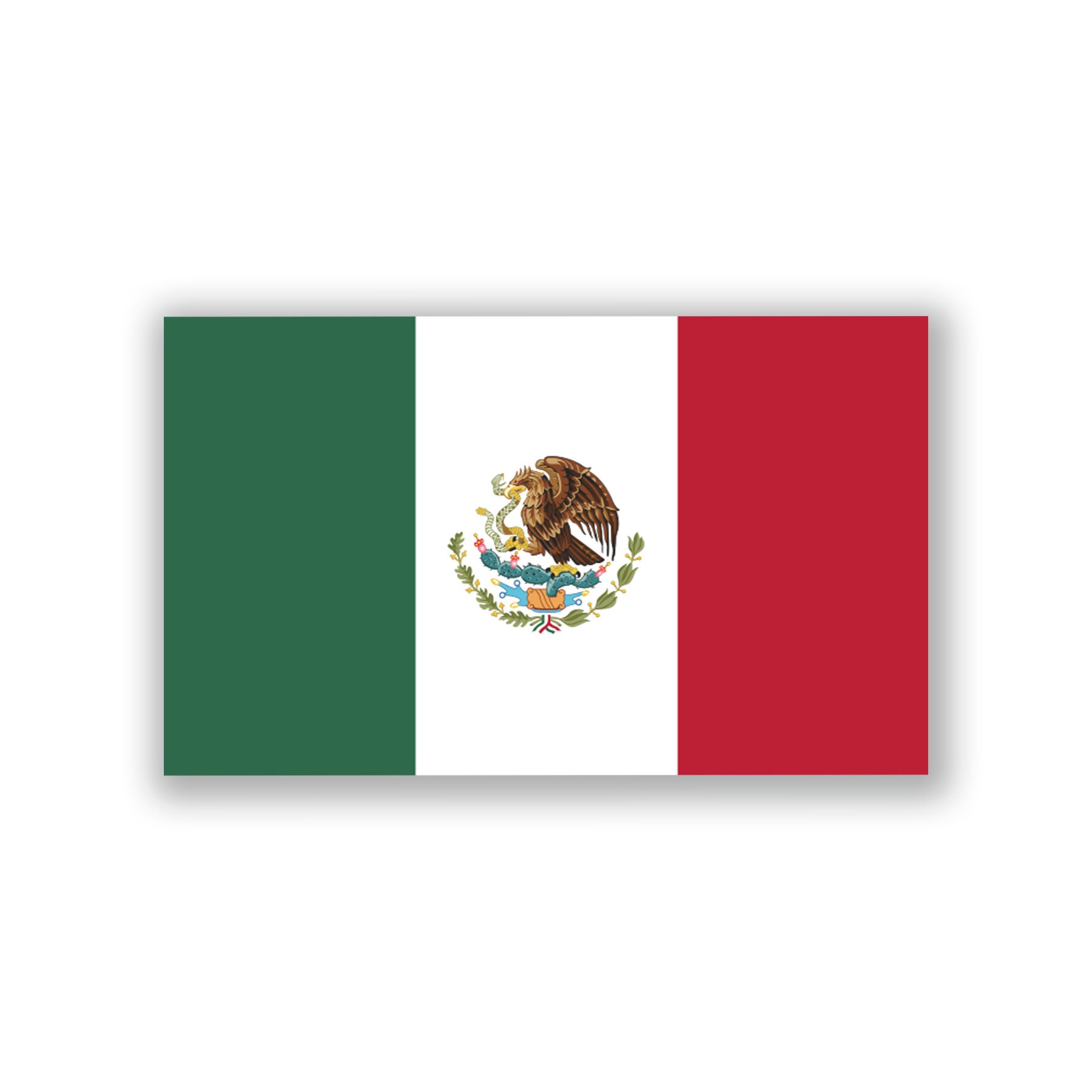 Mexico Flag Decal Sticker 5-inches by 3-inches Premium | Etsy