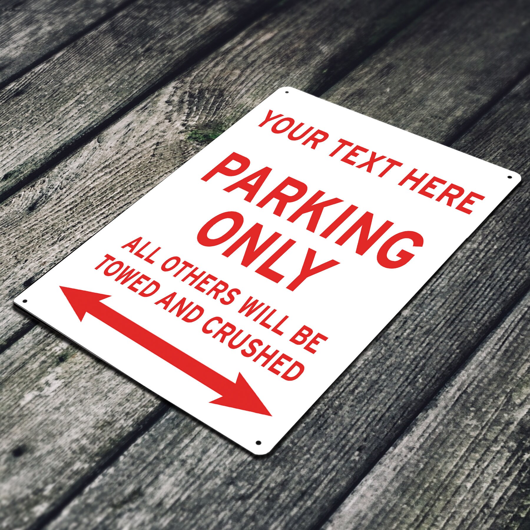 Parking Sign Custom Parking Sign Reserved Parking Sign My - Etsy