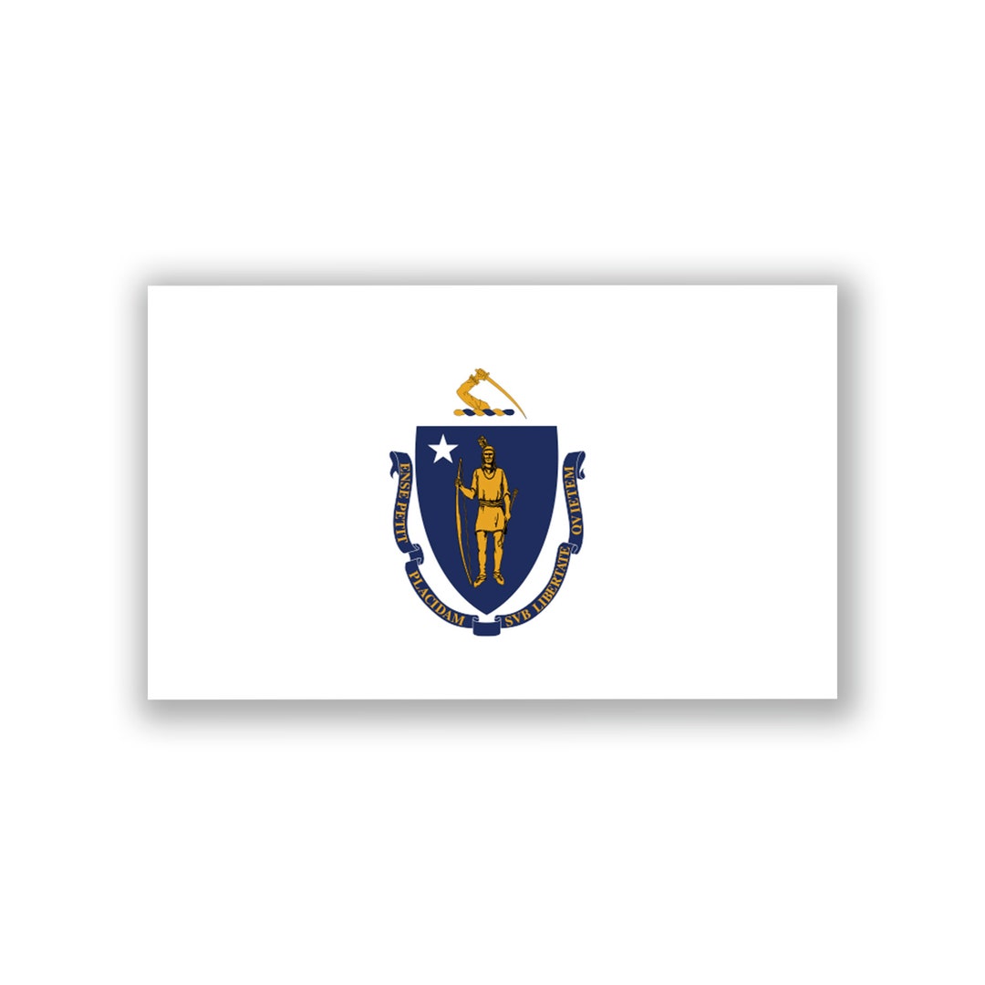 Massachusetts State Flag Decal Stickers | Official Flag of ...