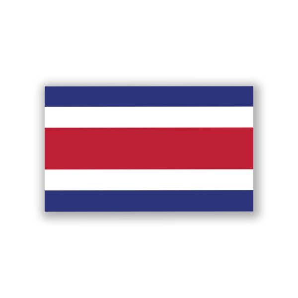 Costa Rica Flag Stickers - Etsy