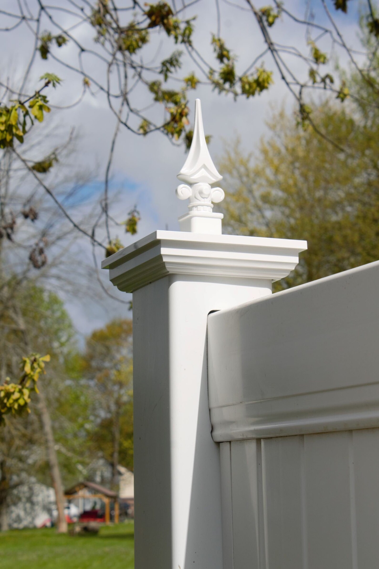 White 5 New England InSpire PVC Post cap-5 inch cap Cap | Etsy