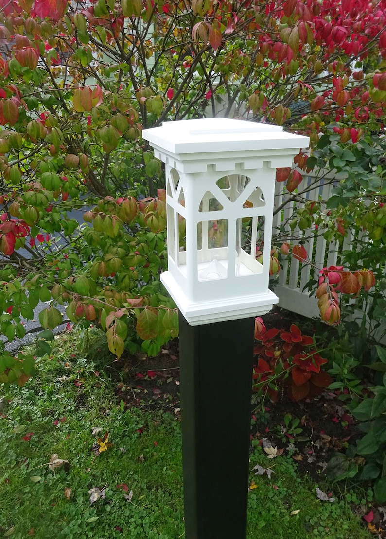 Pvc/vinyl 4inch Fence Post Mount Bird Feeder: Regency Bridgeport Tube ...