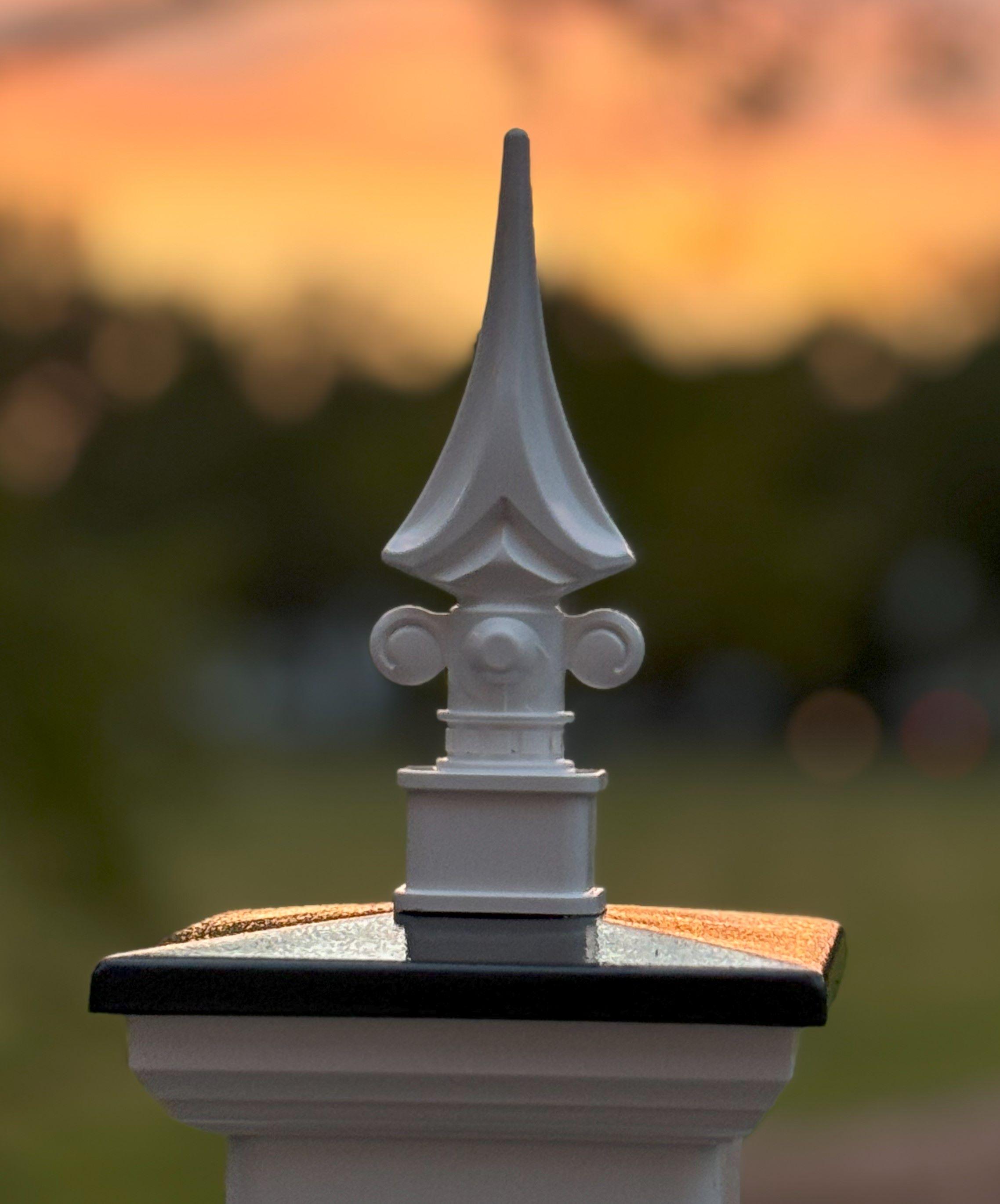 Bronze New England Spire Post Cap: 4" Metal & PVC Fence Topper - Etsy