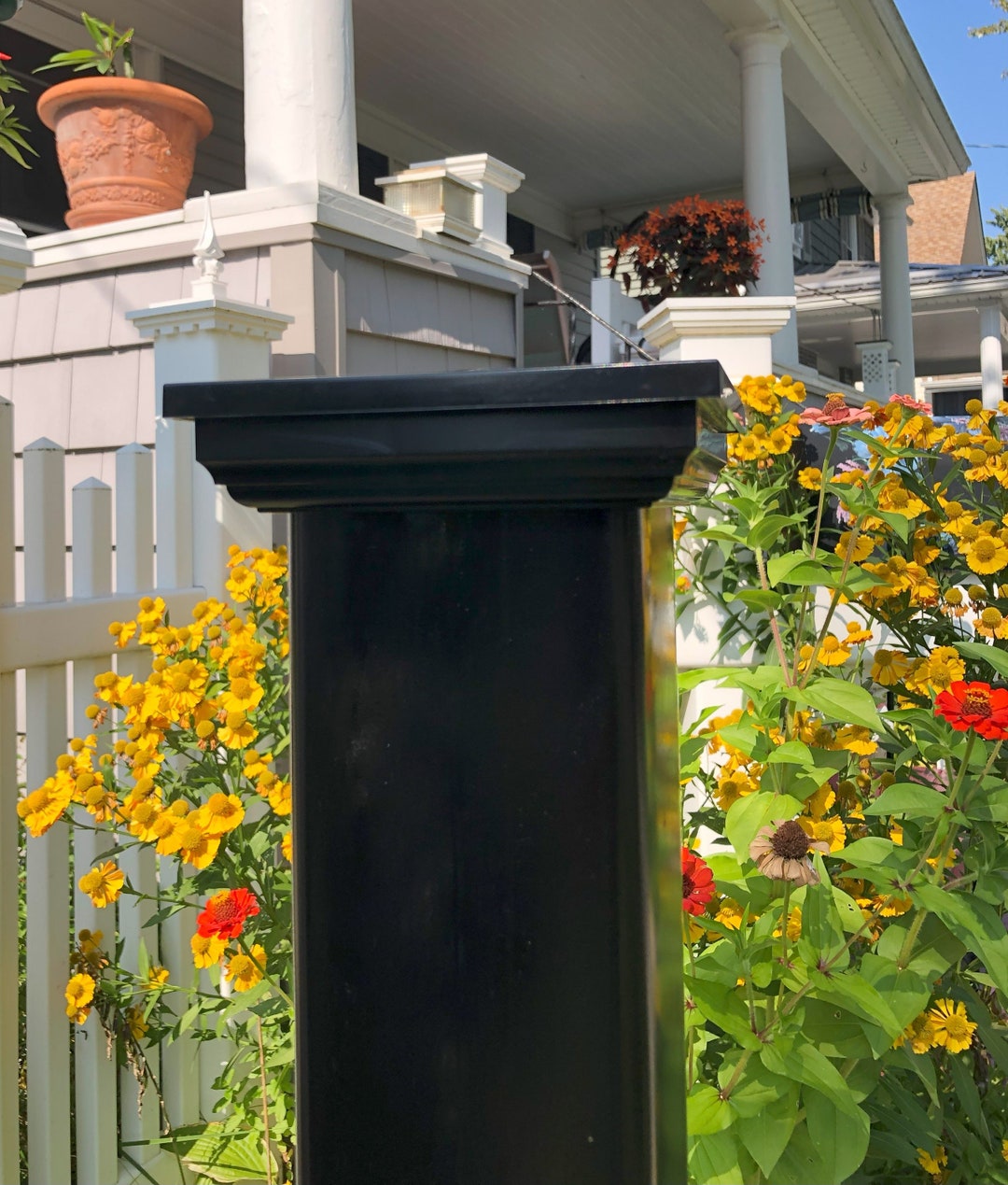 Black Color 4 New England PVC Post Cap-4 Inch Post Cap - Etsy