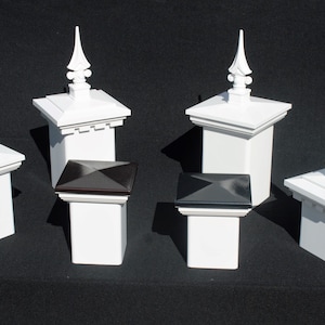 5" Bridgeport PVC Post Cap- 5 Inch Post Cap- Cap for Vinyl Fence ...