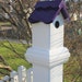 Birdhouse PVC 5inch Post Mount Nesting Box Weatherable Thatch - Etsy